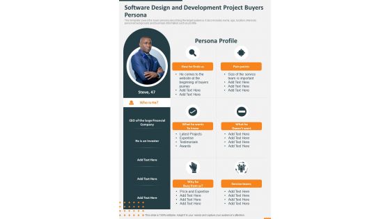 Software Design And Development Project Buyers Persona PowerPoint ... Software Design And Development Project Buyers Persona PowerPoint ...
