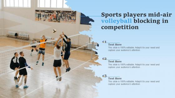 Volleyball Players PowerPoint Presentation and Slides PPT Slide | SlideTeam