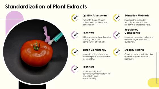 Bioactive Plant Extracts Powerpoint Presentation And Slides Ppt