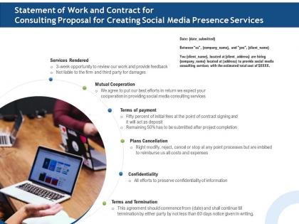 Consultant Proposal Contract - Slide Team
