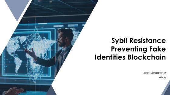 Sybil Resistance Preventing Fake Identities Blockchain Ppt Slides St Ai