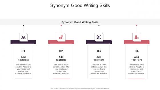 Writing Skills Synonym PowerPoint Presentation and Slides | SlideTeam