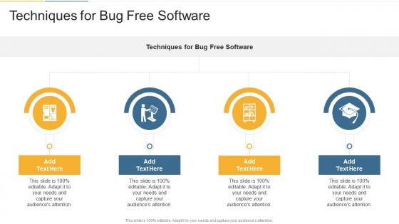 Techniques For Bug Free Software PowerPoint Presentation and Slides PPT Template | SlideTeam