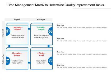 Time Management Matrix - SlideTeam