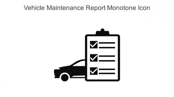 Vehicle Maintenance Report Icon PowerPoint Presentation and Slides ...