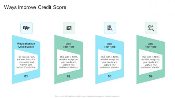Improve Credit Score Service PowerPoint Presentation and Slides | SlideTeam