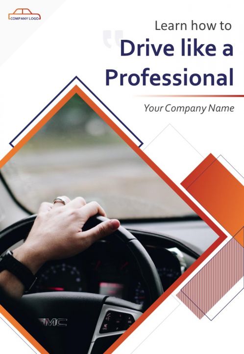 Driving Lessons Two Page Brochure Template | PowerPoint Slides Diagrams ...