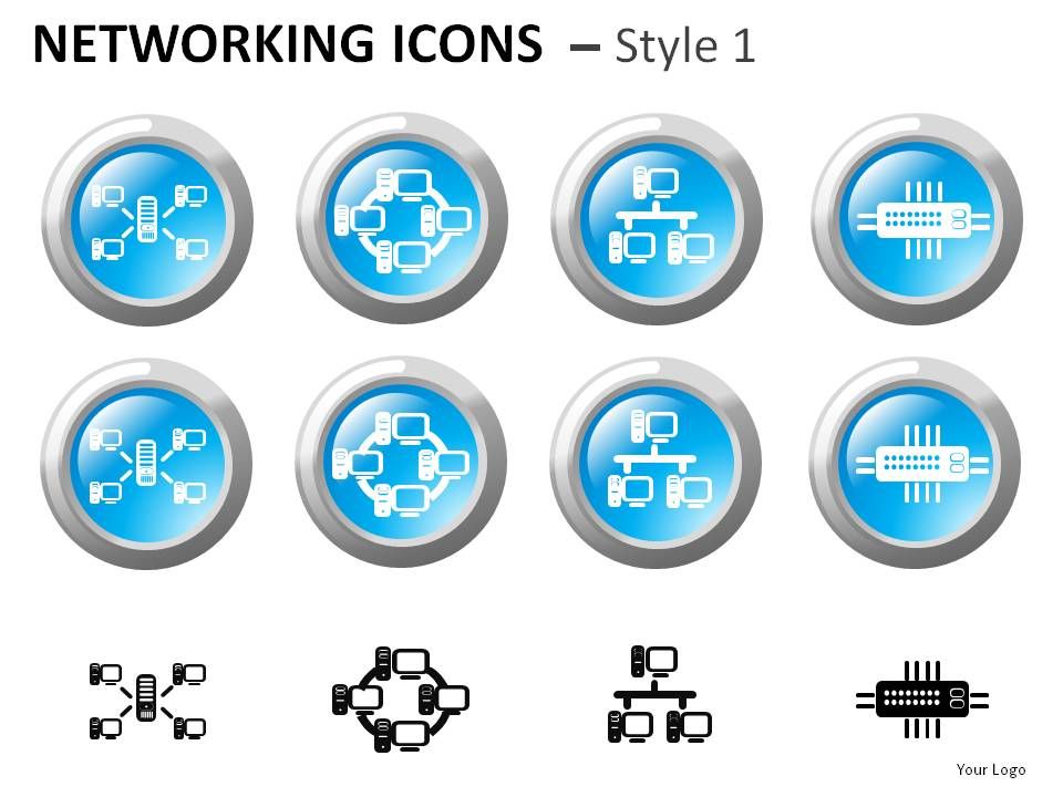 Networking Icons Style 1 Powerpoint Presentation Slides Powerpoint Slide Images Ppt Design