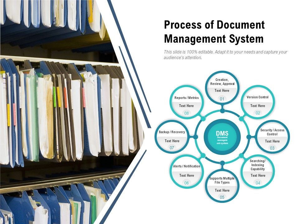 Process Of Document Management System | Powerpoint Presentation Sample