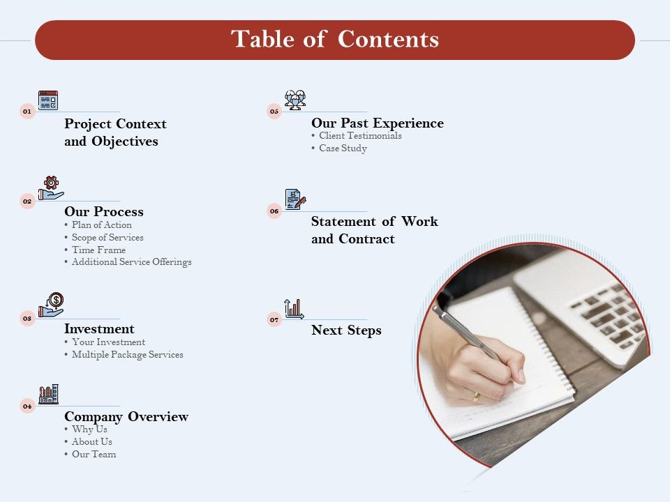 Table Of Contents L1729 Ppt Powerpoint Presentation Styles Layout Ideas